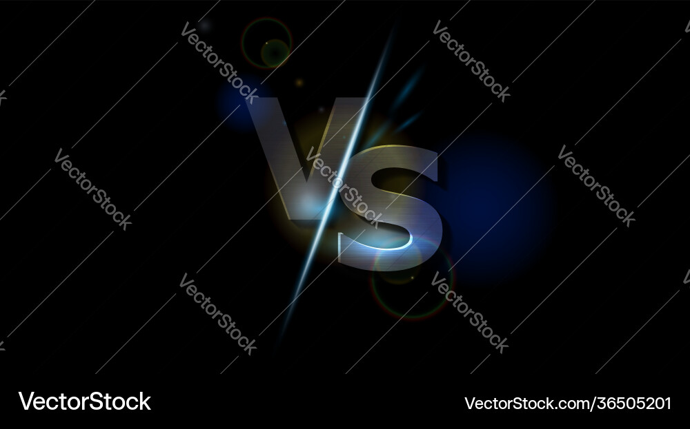 Versus vs background 3d Royalty Free Vector Image