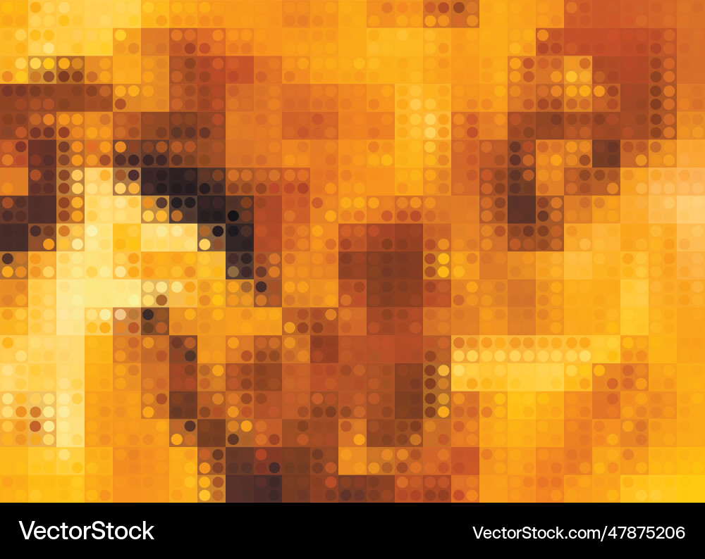 Abstract flame fire digital pixel image Royalty Free Vector