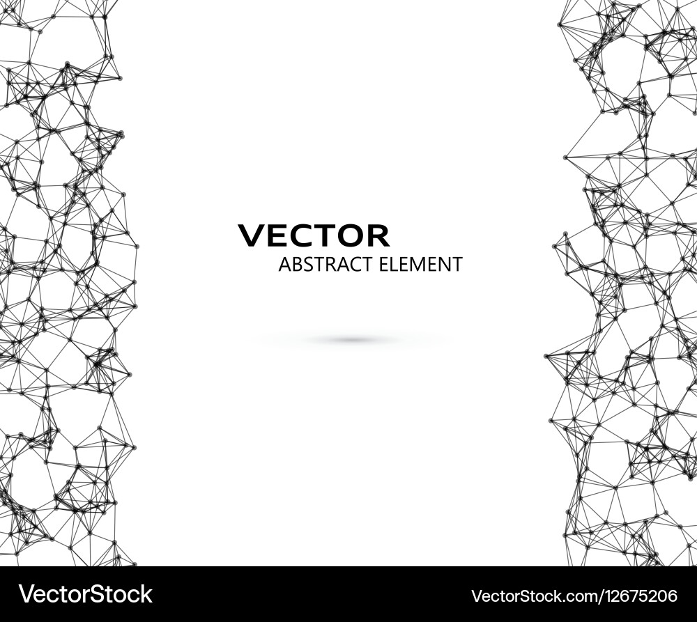 Abstract particles on white background Royalty Free Vector