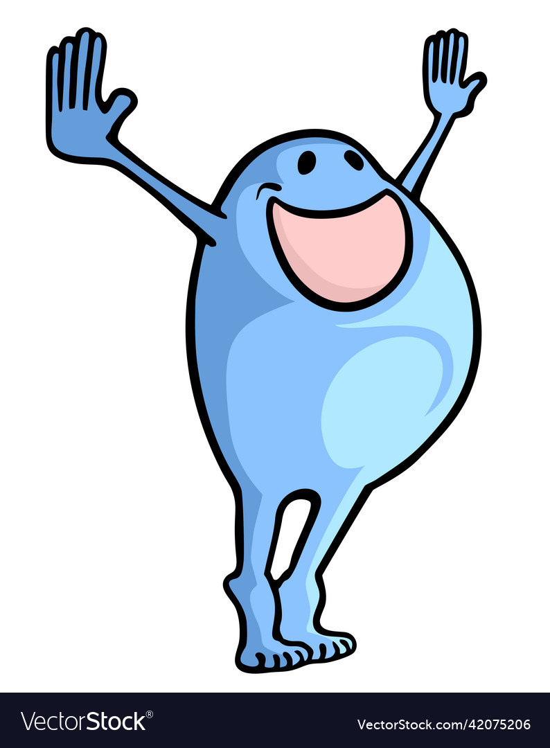 Blue puppet Royalty Free Vector Image - VectorStock