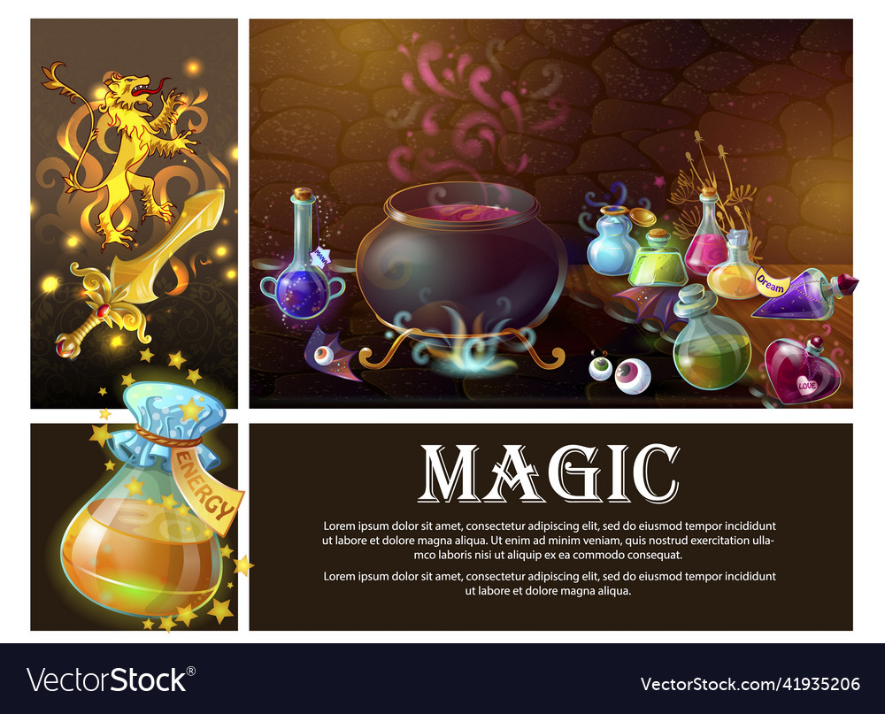 Cartoon game elements composition Royalty Free Vector Image