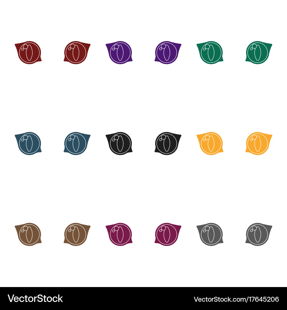 Cat eyes icon of for web and Royalty Free Vector Image