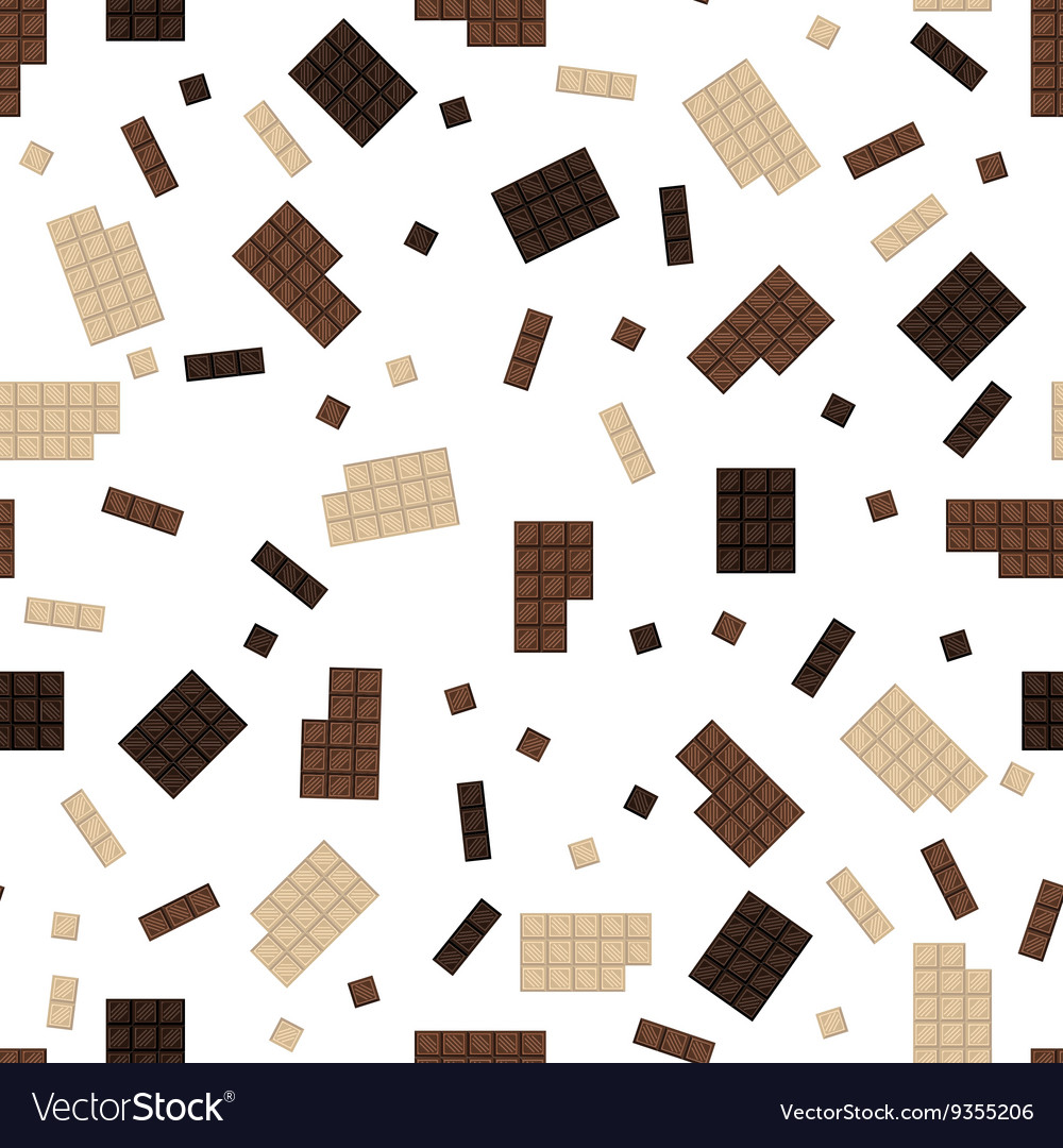 Schokolade Bar nahtloses Muster Lizenzfreies Vektorbild