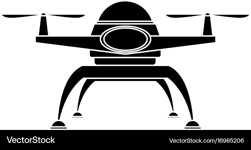 Drone technology unmanned aerial vehicle icon Vector Image