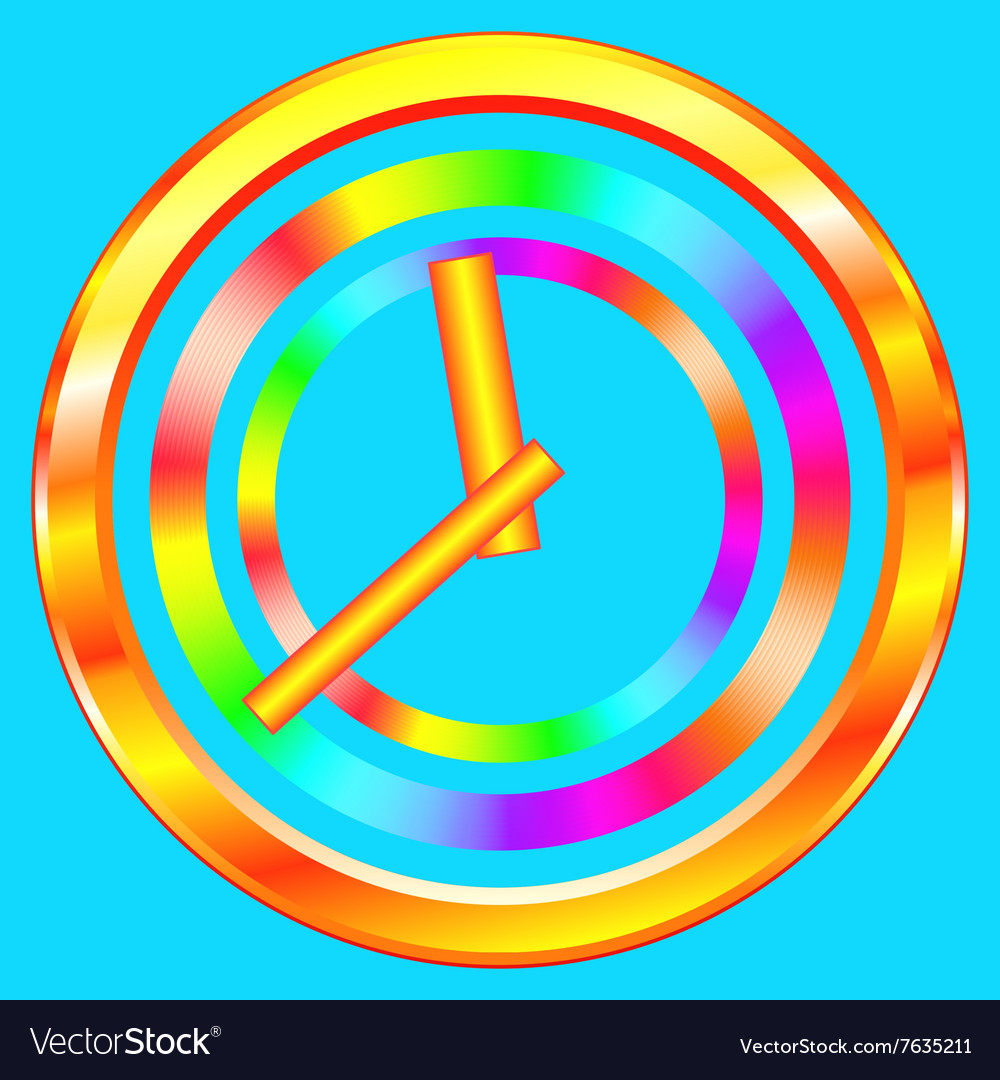 Abstract clock Royalty Free Vector Image - VectorStock