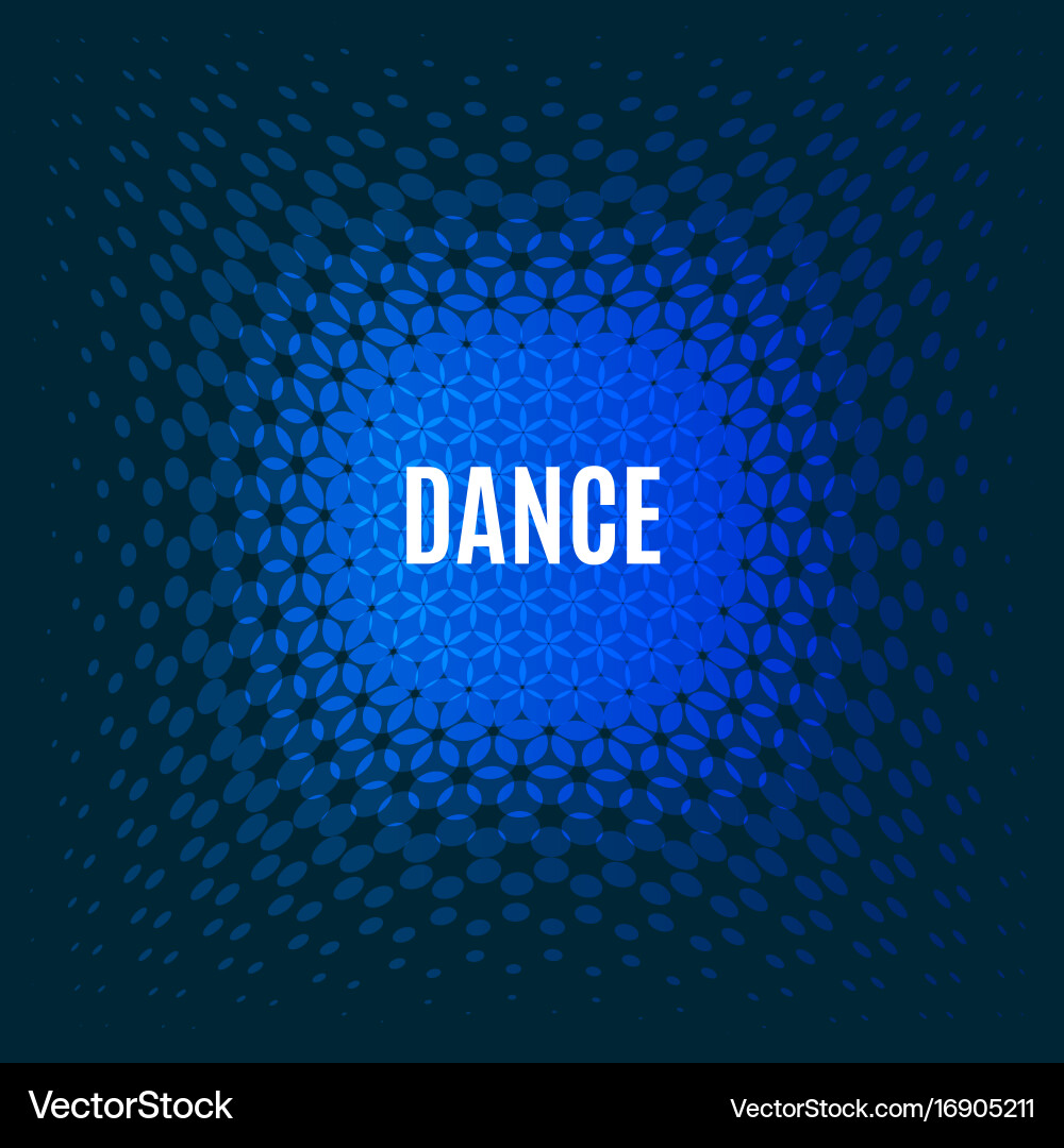 Abstract design of blue rounds for graphic Vector Image