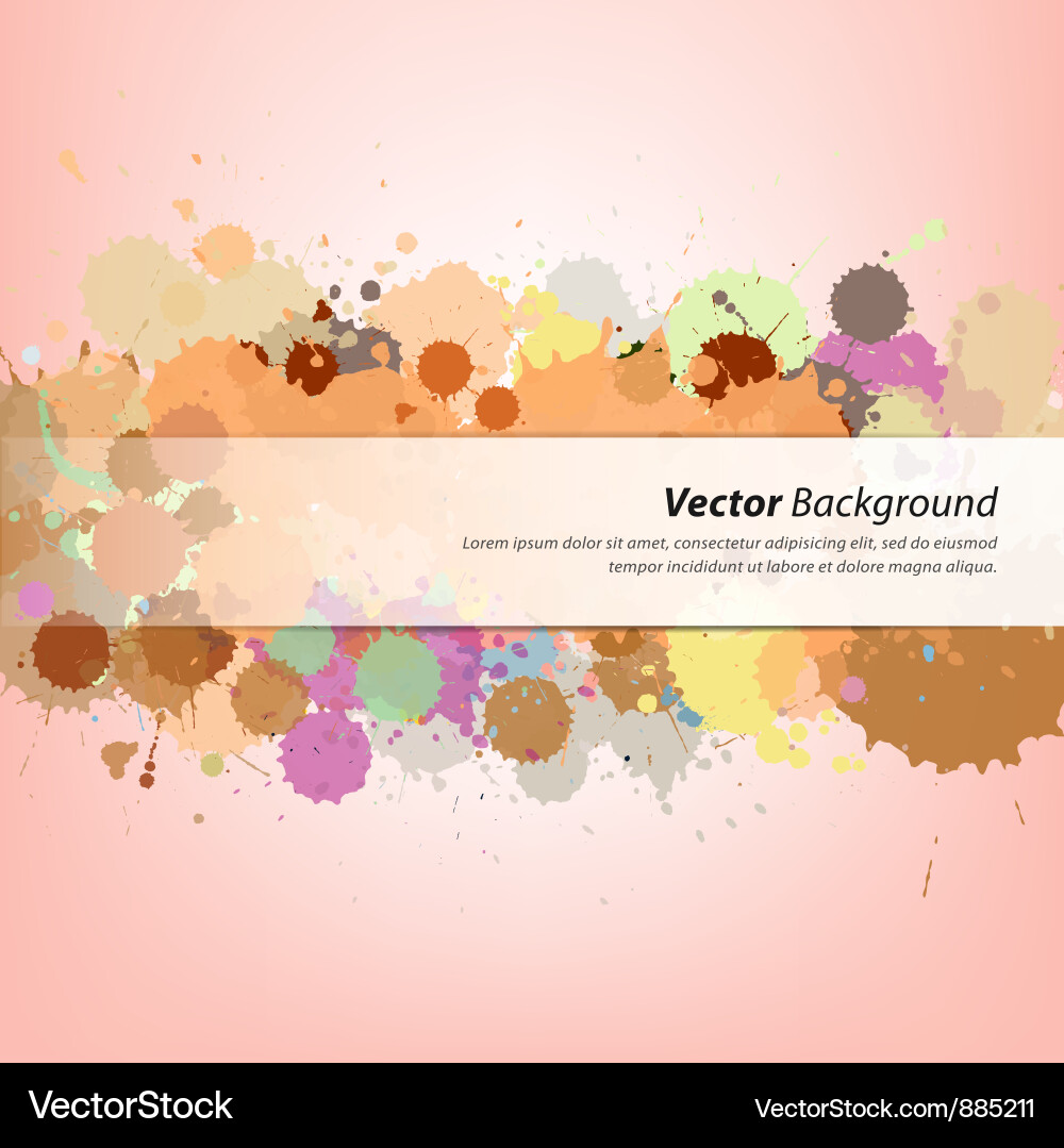 Colorful ink painting background Royalty Free Vector Image
