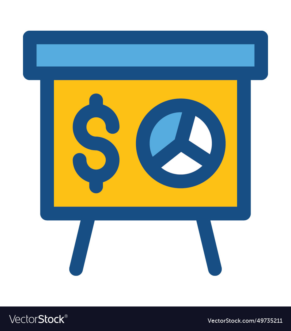 Graph presentation Royalty Free Vector Image - VectorStock