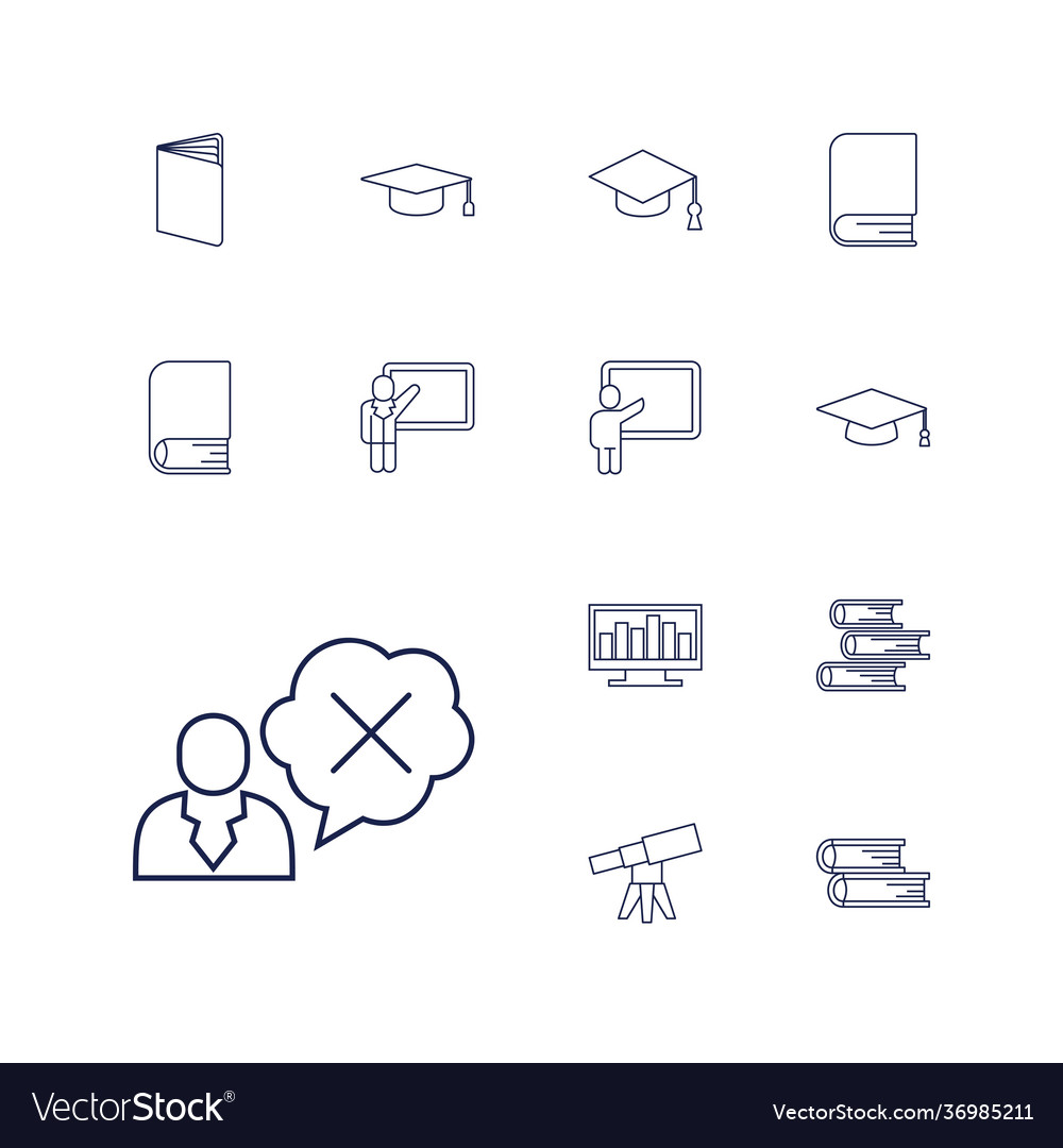 Learning icons Royalty Free Vector Image - VectorStock