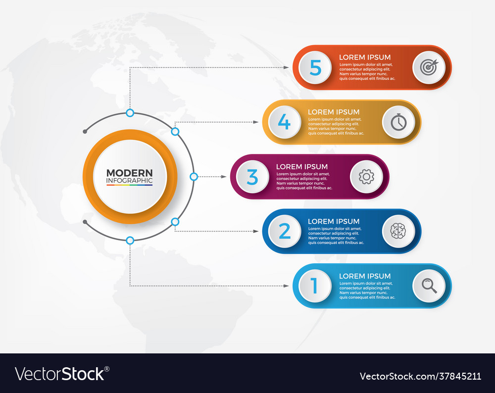 Infographic Design Organization Chart Template For