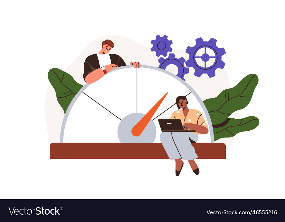 Benchmarking business performance metrics Vector Image