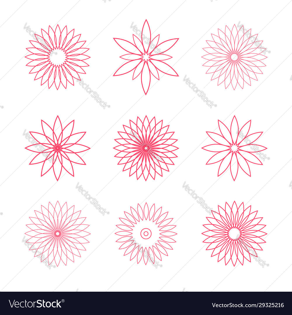 Design elements set Royalty Free Vector Image - VectorStock