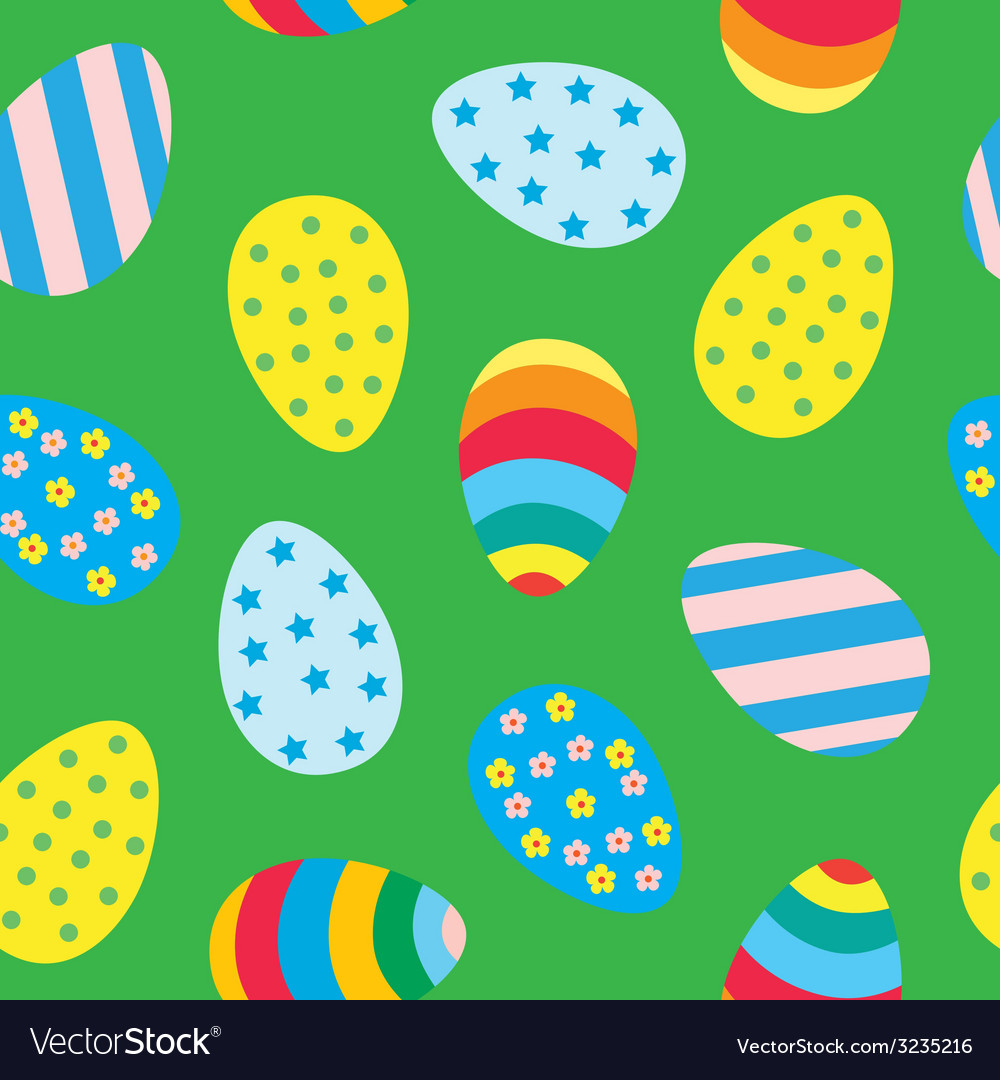 Easter seamless pattern Royalty Free Vector Image