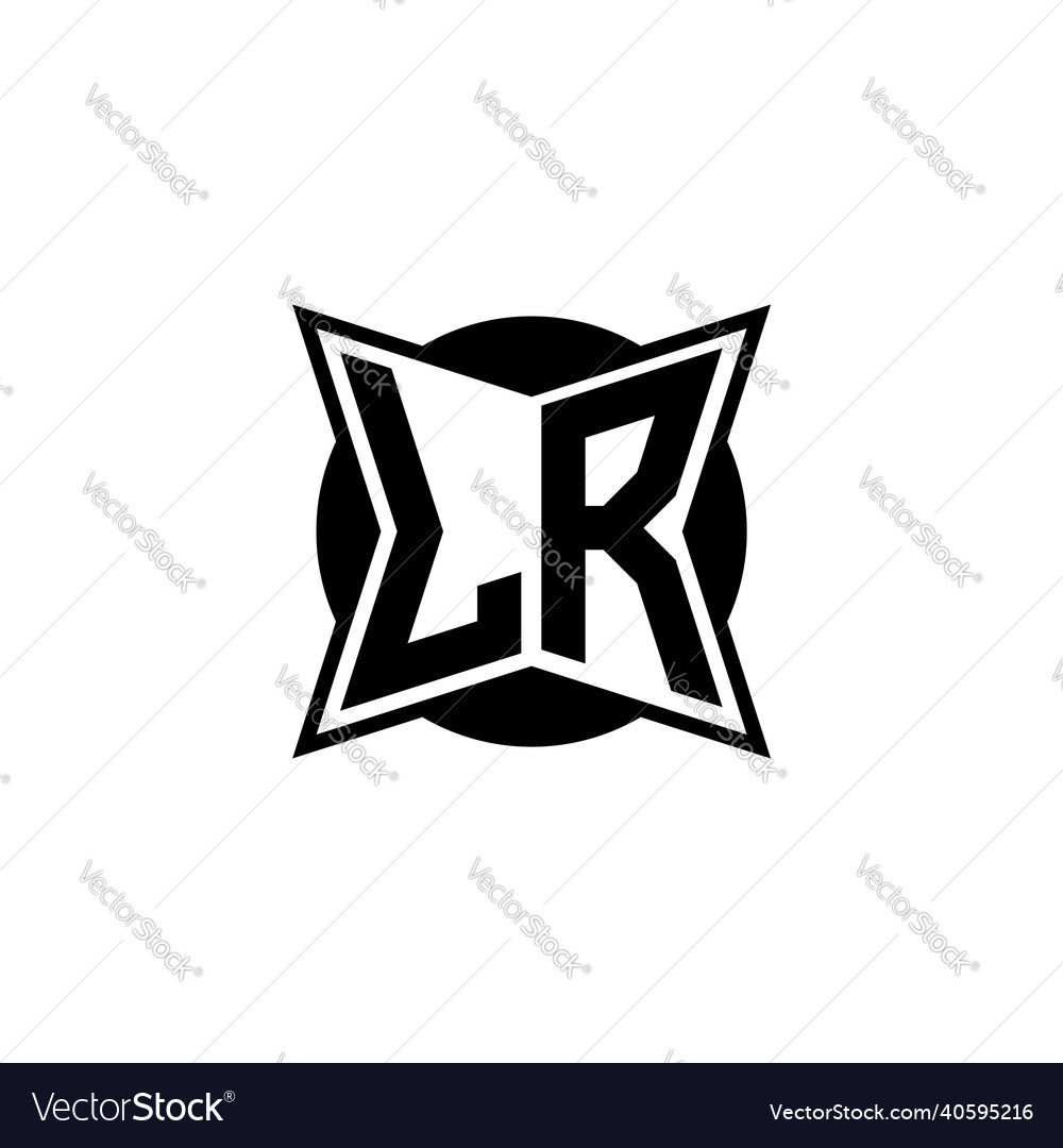 Lr logo monogram geometric modern design Vector Image Lr logo monogram geometric modern design Vector Image