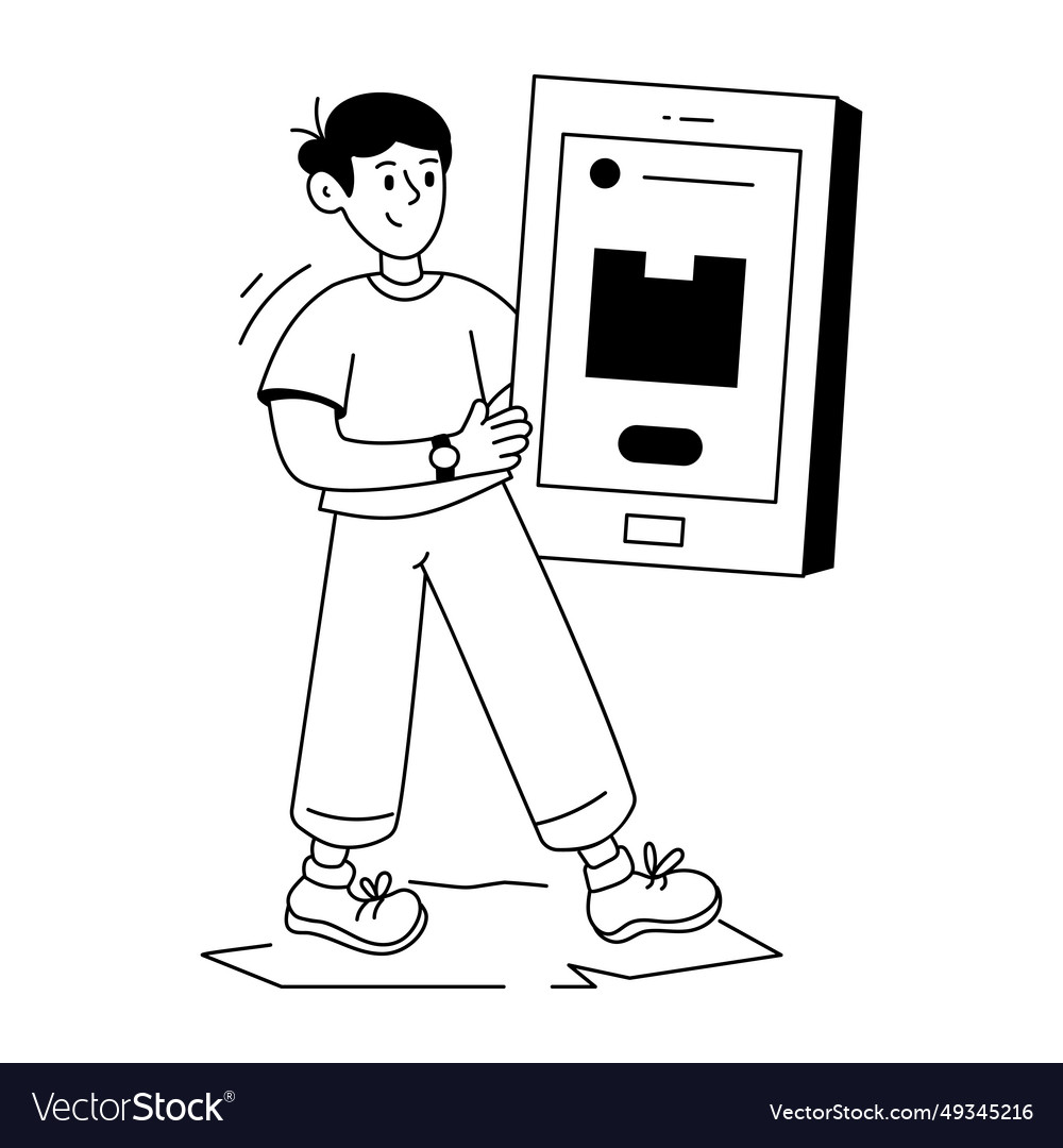 Mobile order Royalty Free Vector Image - VectorStock