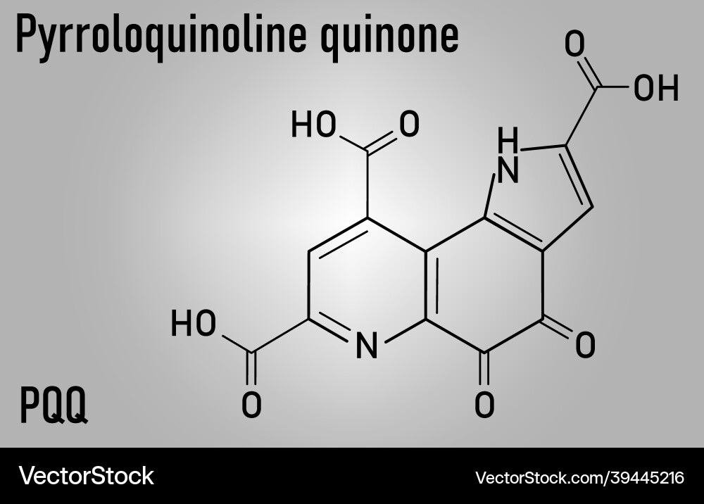 Pyrroloquinoline quinone molecule skeletal formula