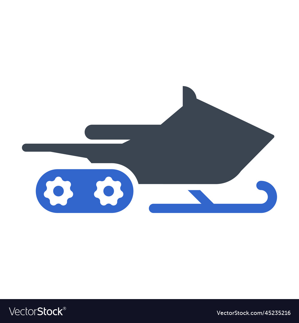 Snow Mobile Icon Royalty Free Vector Image Vectorstock
