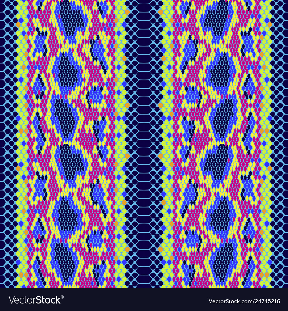 Structure snake skin seamless pattern Royalty Free Vector