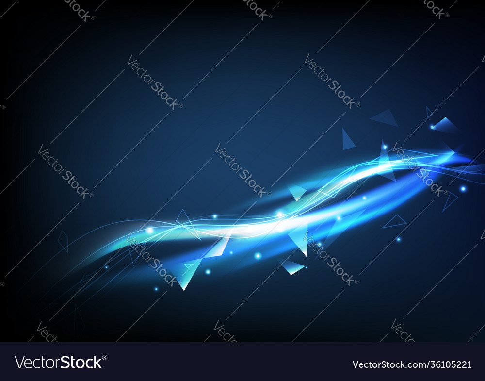 Abstract background blue digital technology Vector Image