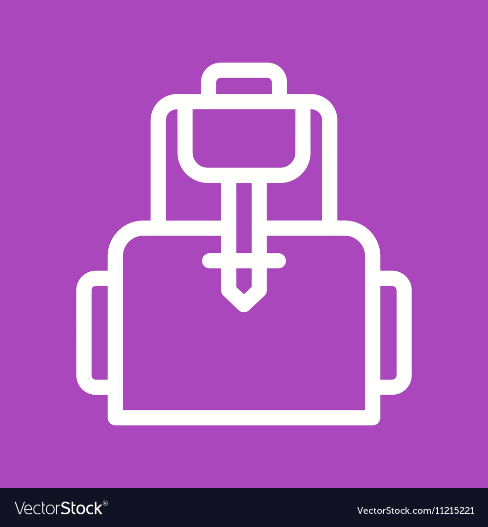 Bag pack Royalty Free Vector Image - VectorStock