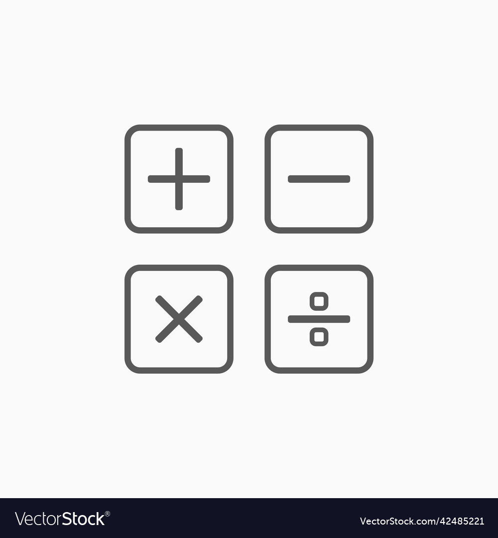Calculation calculator icon Royalty Free Vector Image