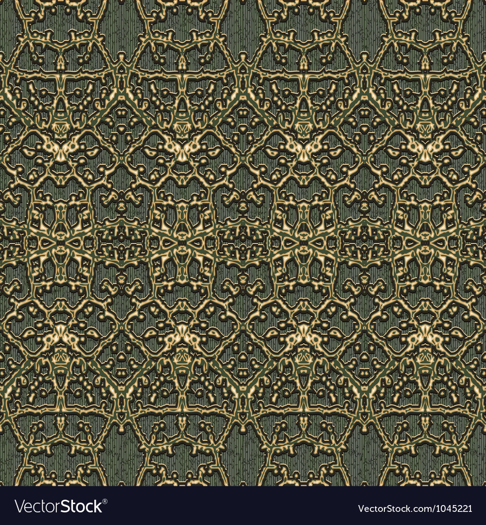 Decor metal pattern Royalty Free Vector Image - VectorStock