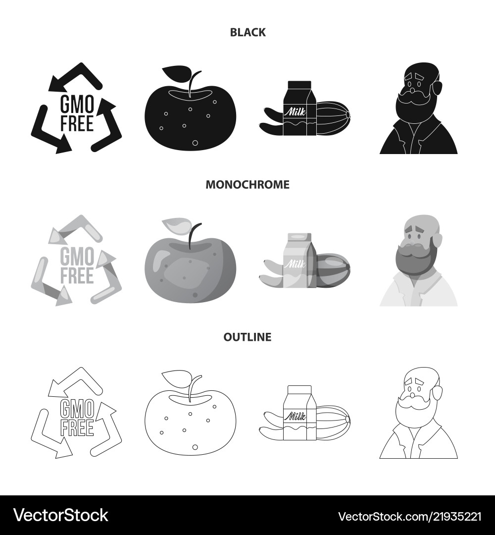 Design of and symbol collection Royalty Free Vector Image