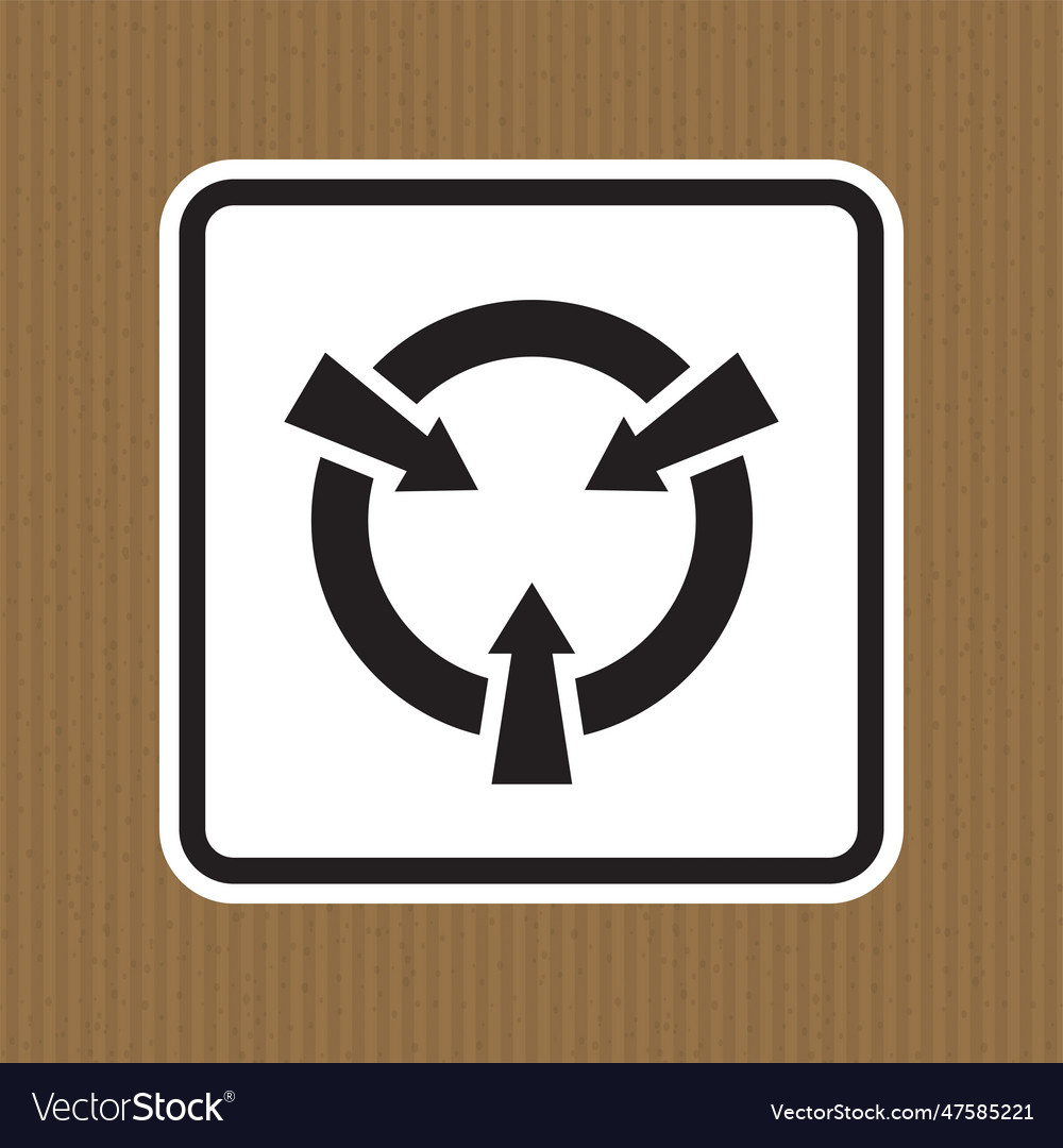 Electrostatic sensitive device esd symbol sign Vector Image