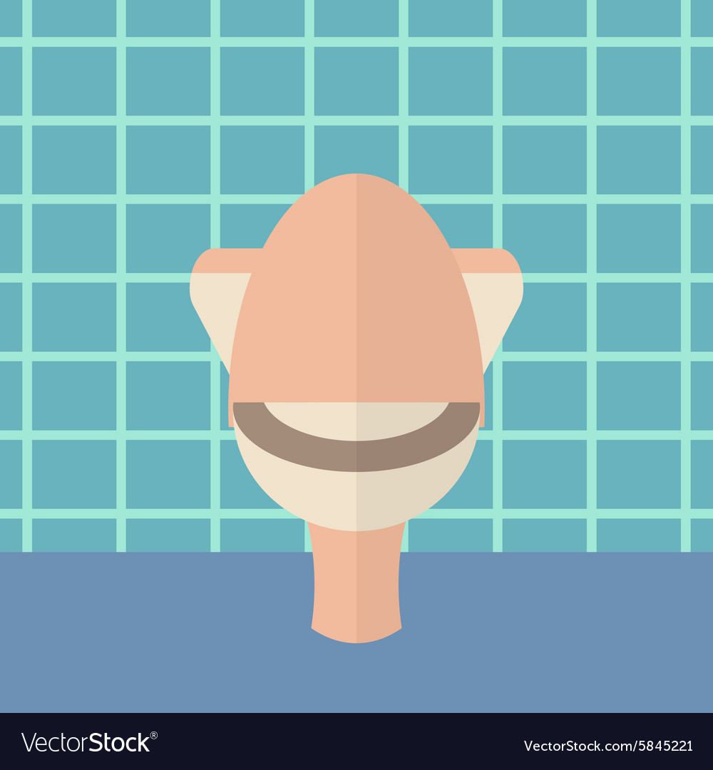 Flush toilet Royalty Free Vector Image - VectorStock