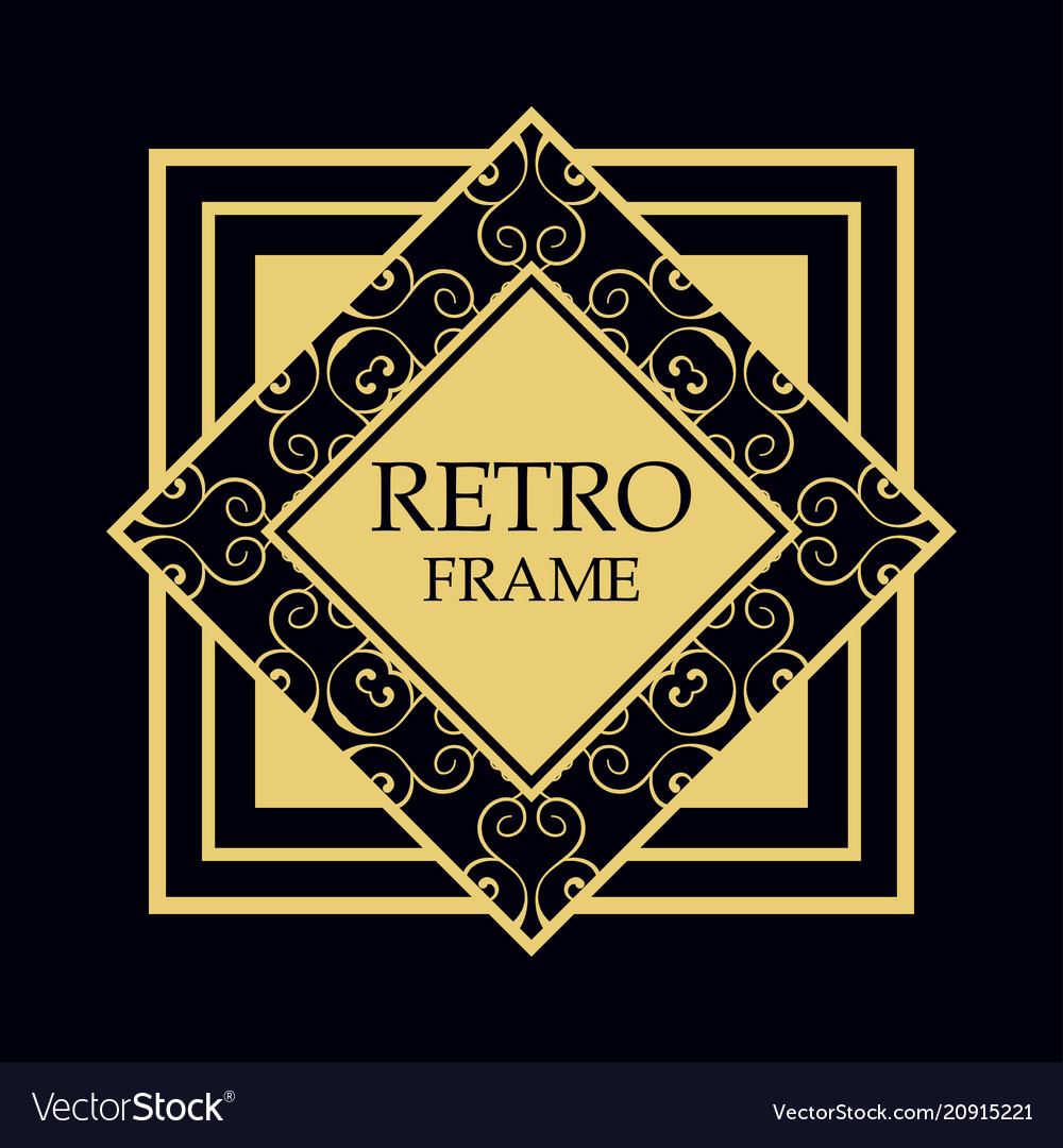 Geometric frame Royalty Free Vector Image - VectorStock