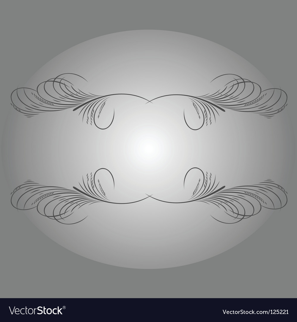 Gray calligraphy text banner Royalty Free Vector Image