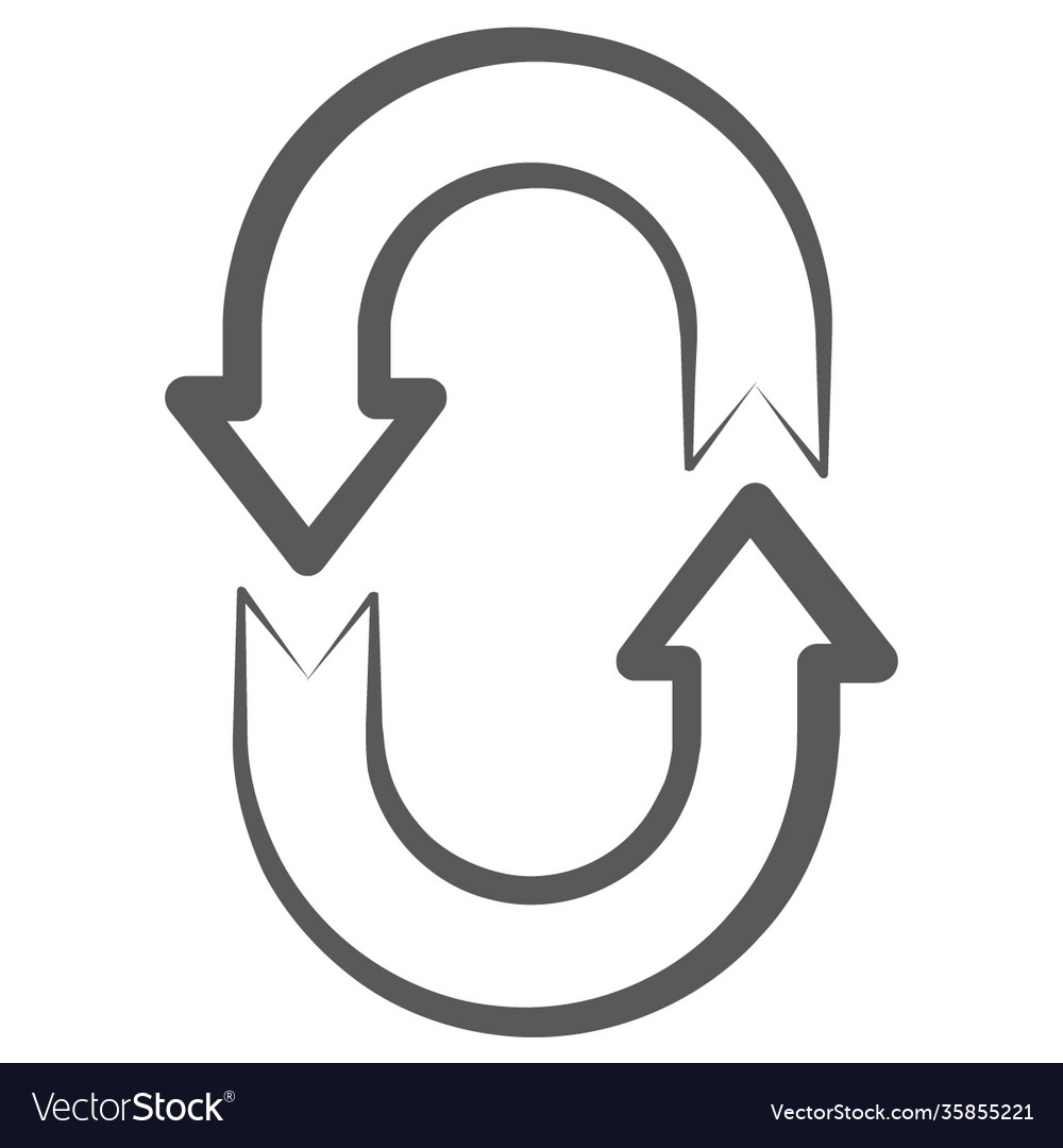 Restore arrows Royalty Free Vector Image - VectorStock