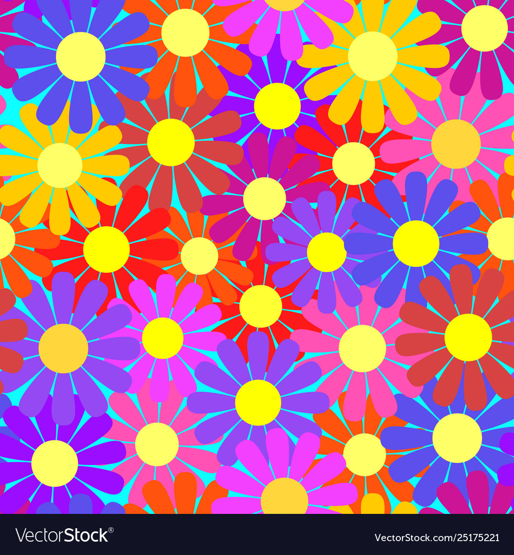 Seamless flower texture Royalty Free Vector Image