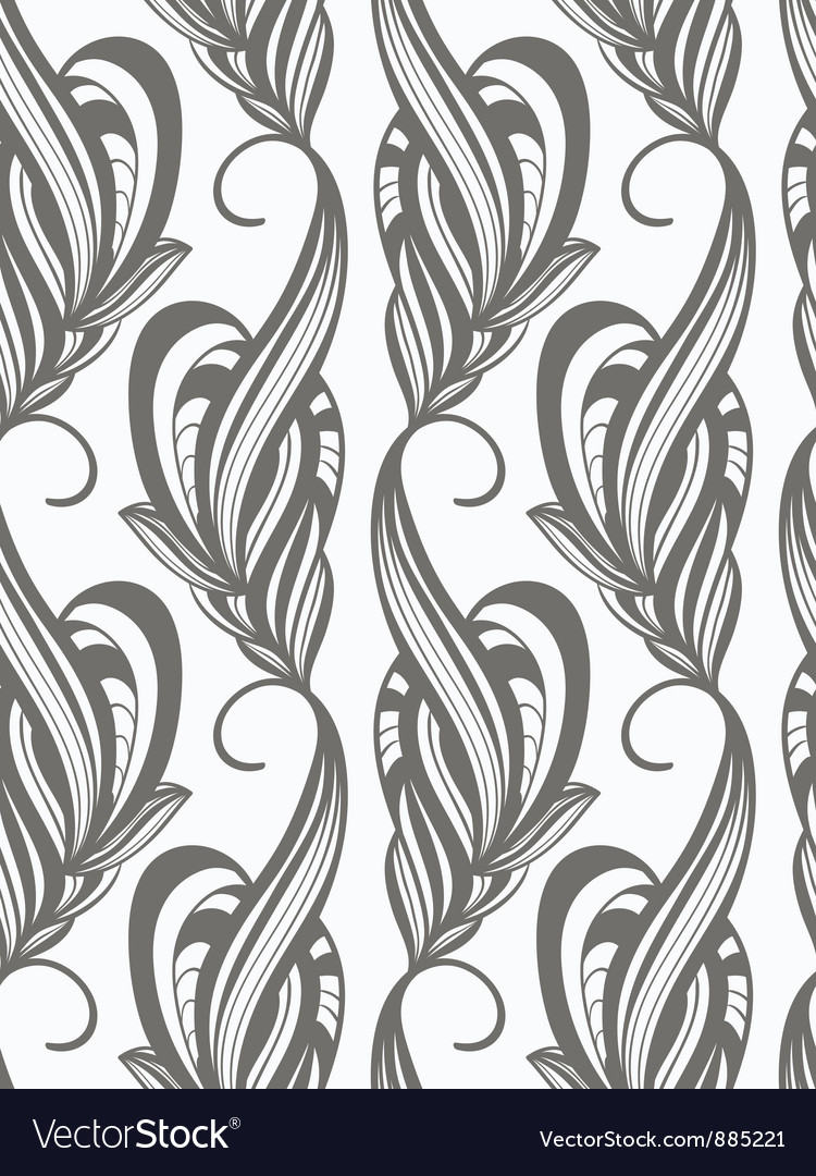 Seamless monochrome pattern Royalty Free Vector Image