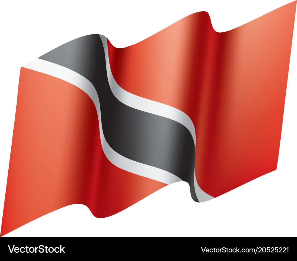 Trinidad and tobago flag Royalty Free Vector Image