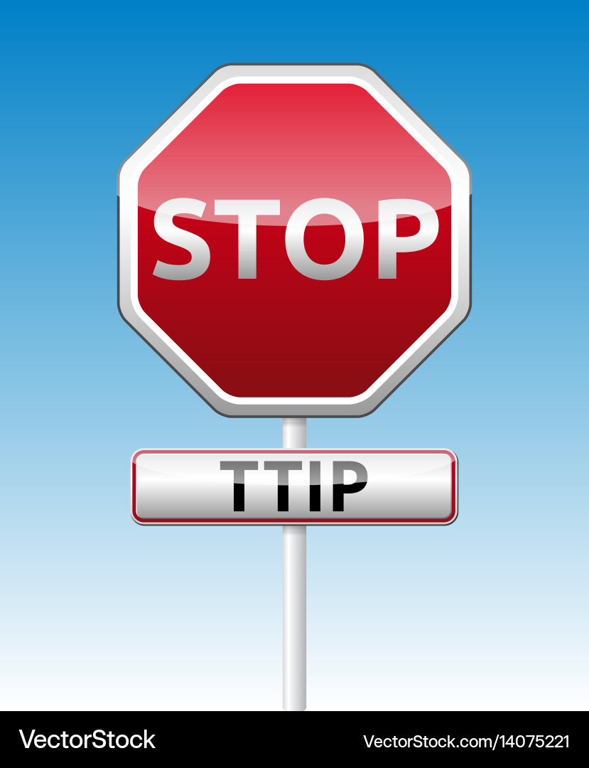 Ttip - transatlantic trade and investment Vector Image