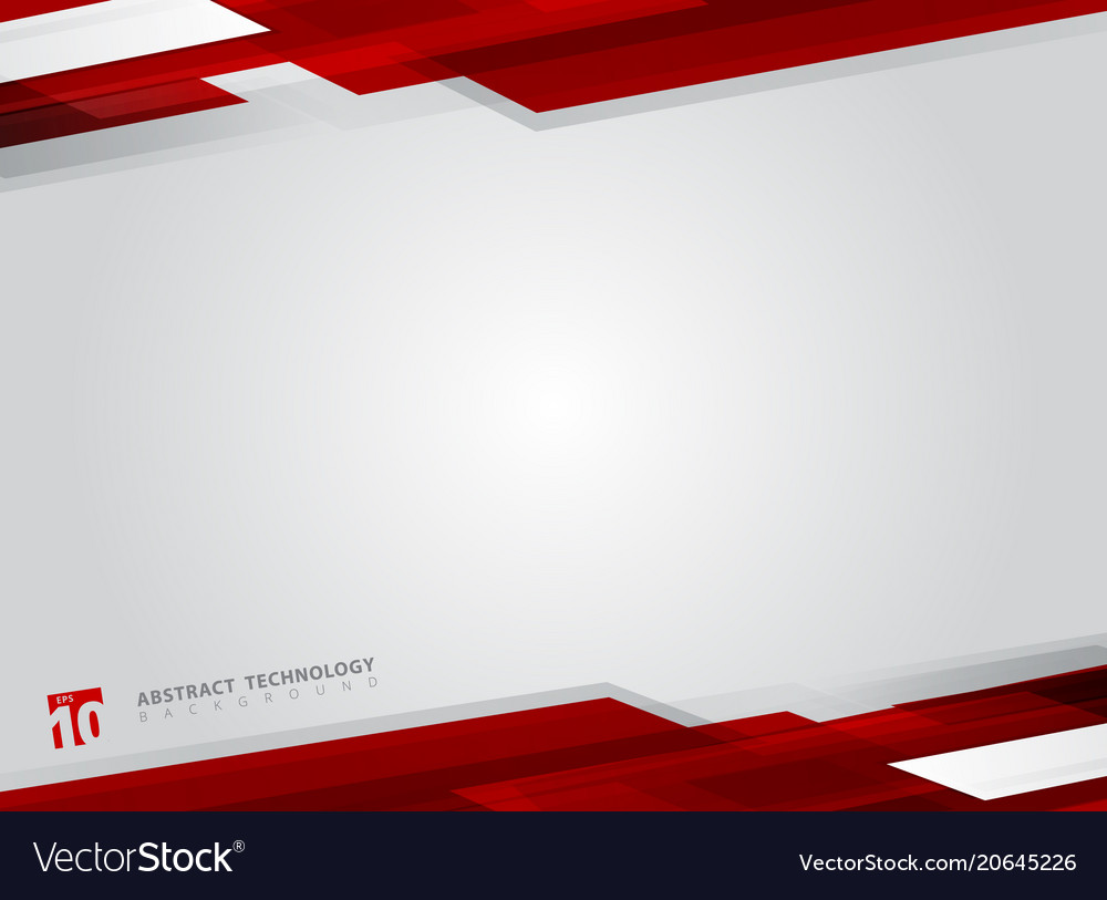 Abstract technology geometric red color shiny Vector Image Abstract technology geometric red color shiny Vector Image