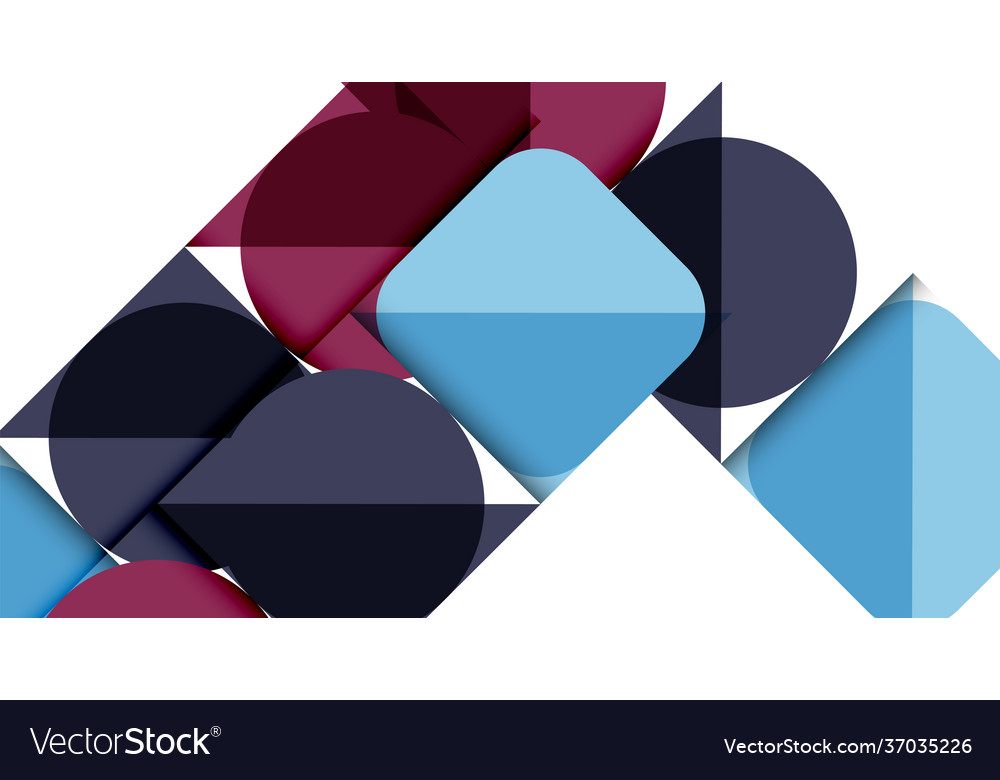 Clean minimal geometric abstract background Vector Image