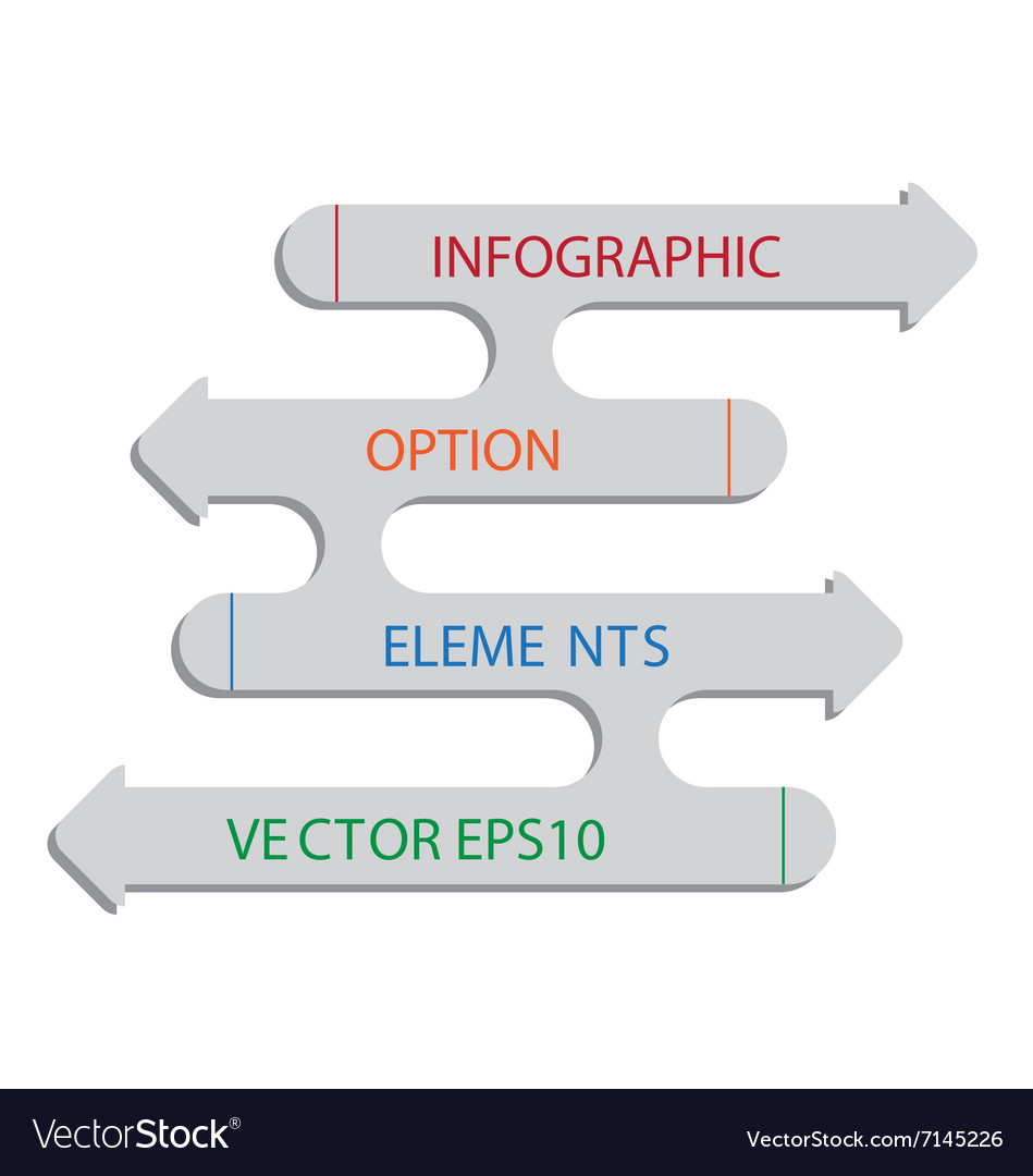 Infographic option elements Royalty Free Vector Image