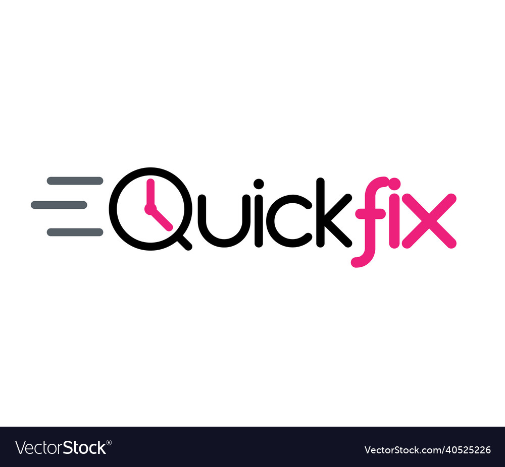 Quick logo Royalty Free Vector Image - VectorStock