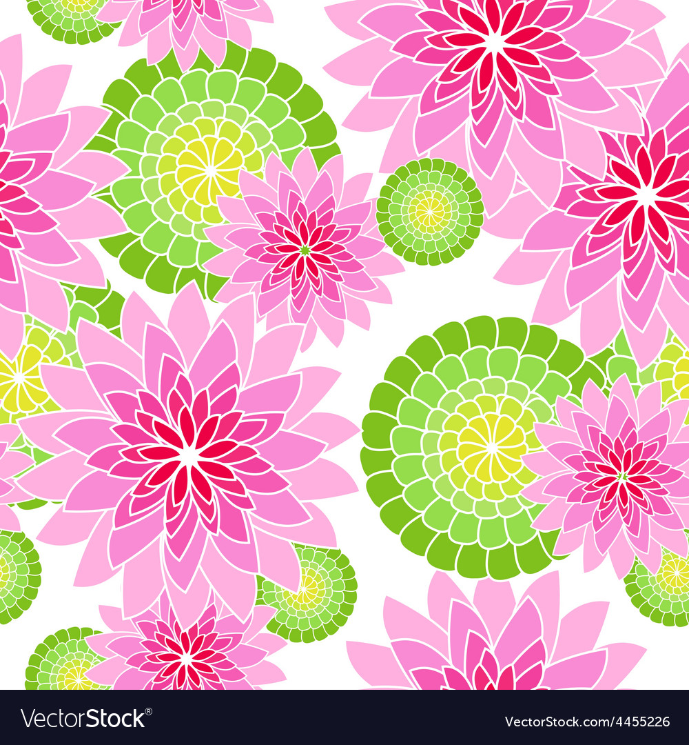 Seamless flower pattern Royalty Free Vector Image