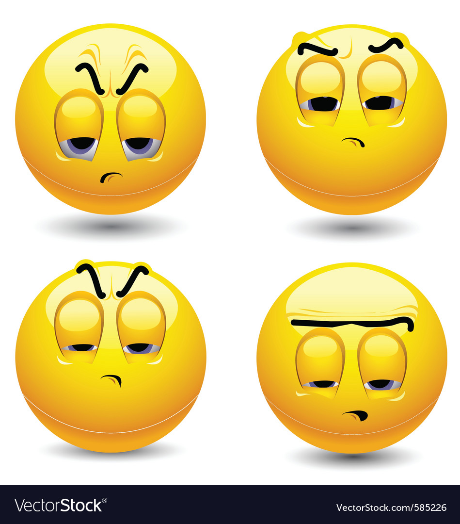 Smiley characters Royalty Free Vector Image - VectorStock