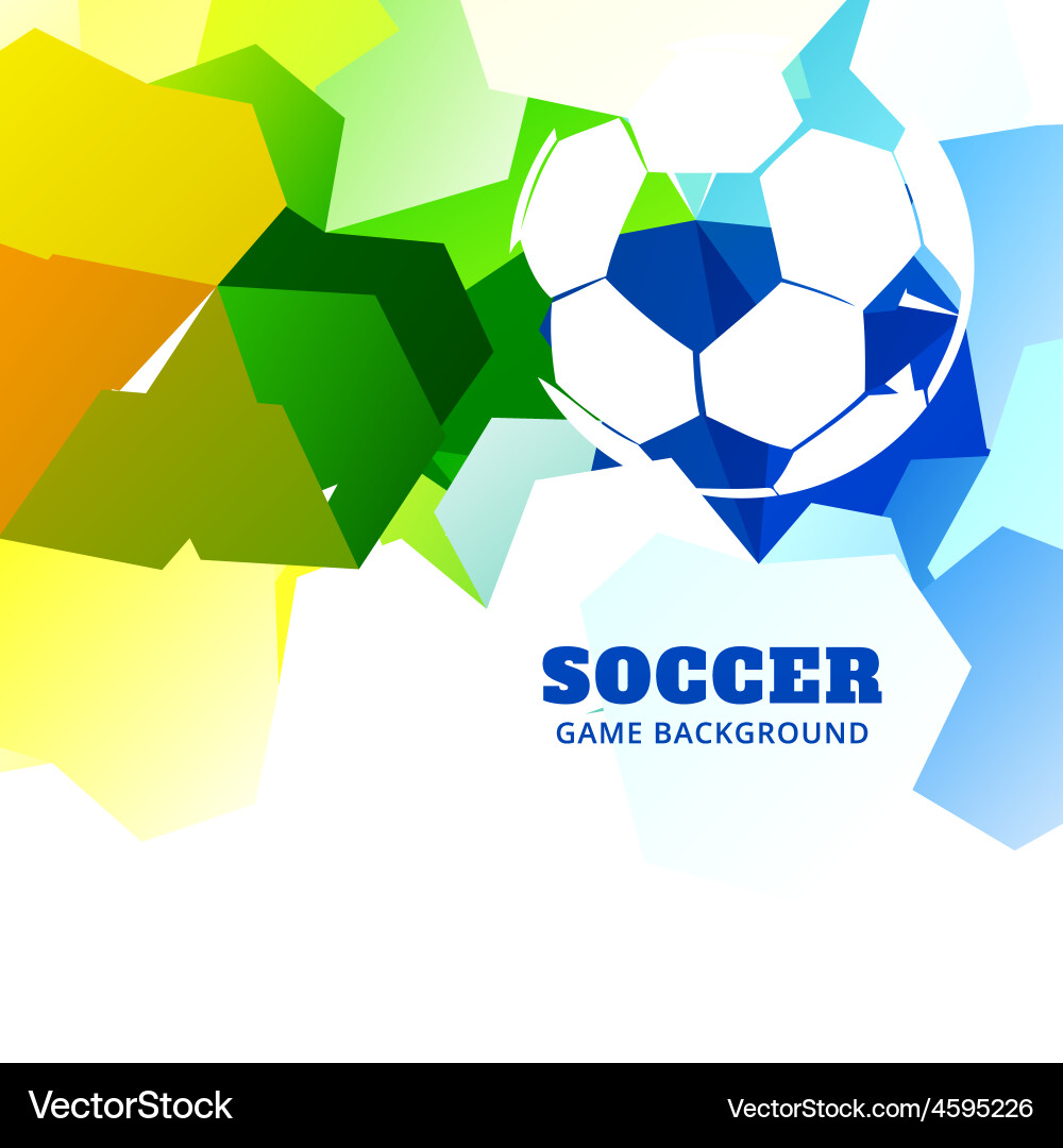 Stylish abstract football design Royalty Free Vector Image