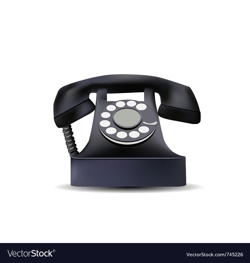 Telephone isolated Royalty Free Vector Image - VectorStock