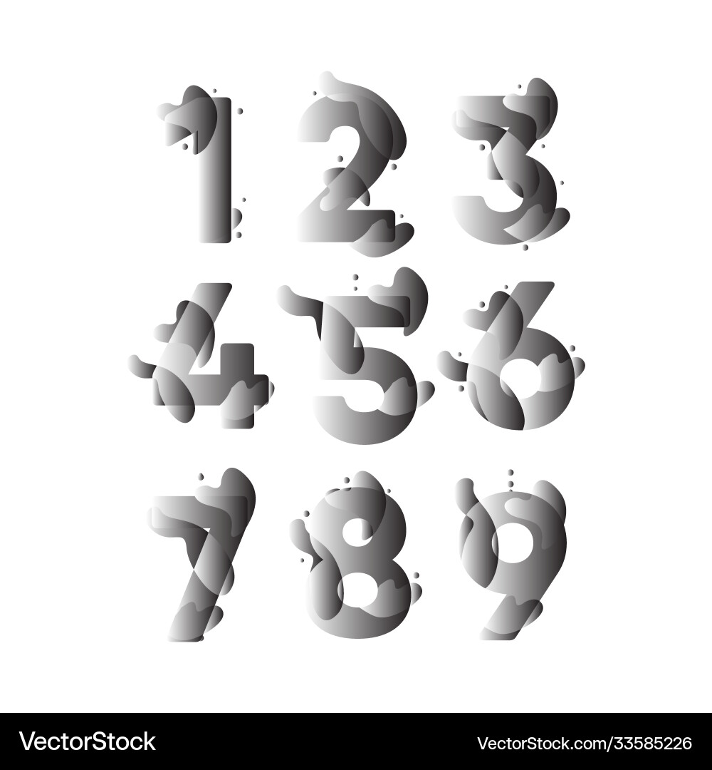 Years anniversary celebration flux set template Vector Image