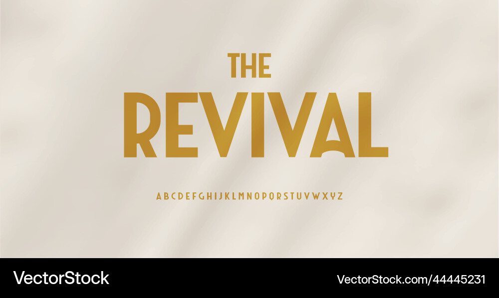 High monumental font modern revival style Vector Image