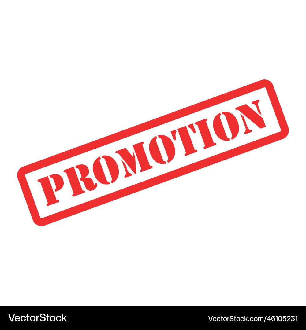 Promotion stamp symbol label sticker sign button Vector Image