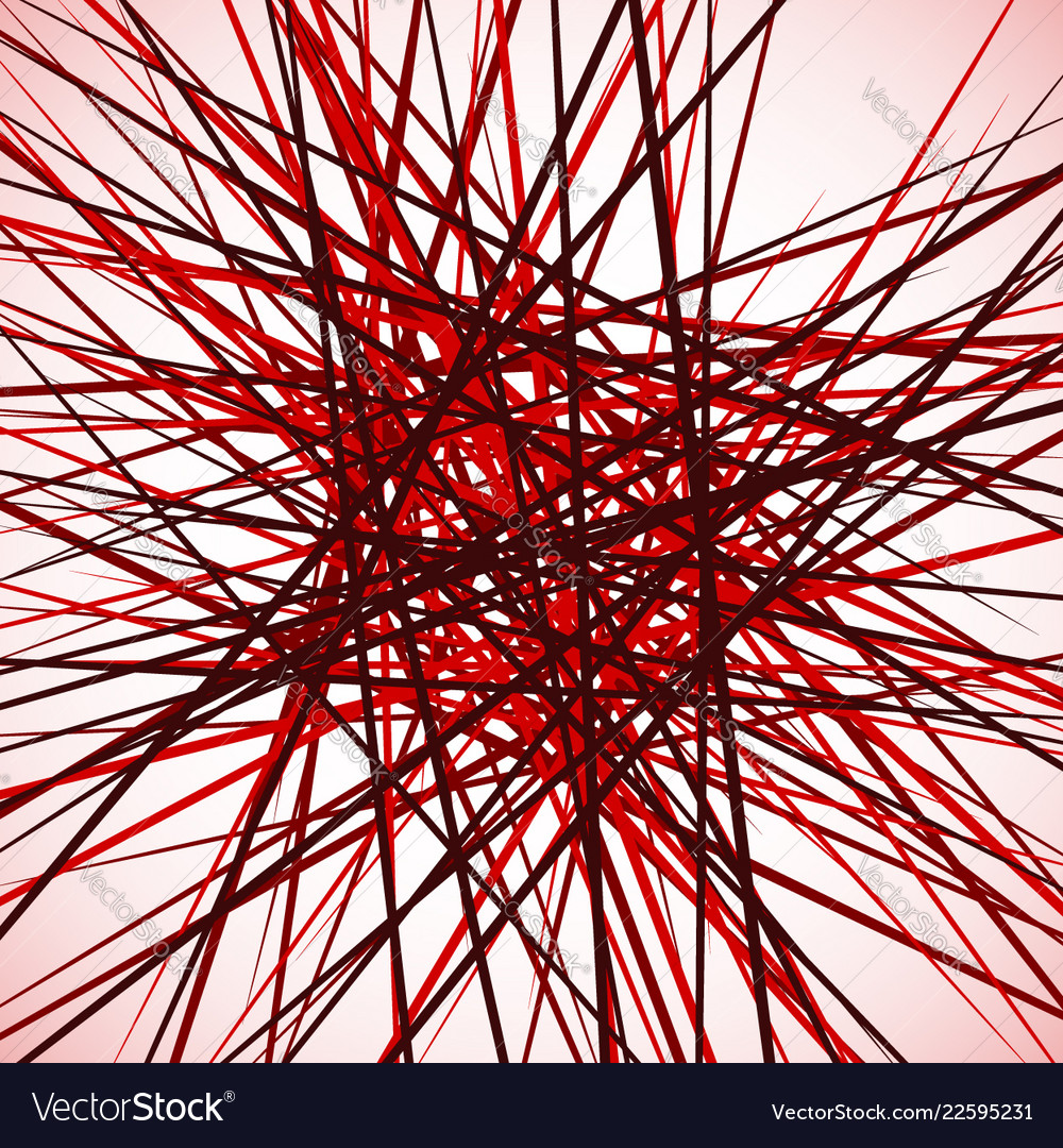 Random chaotic intersecting lines abstract Vector Image