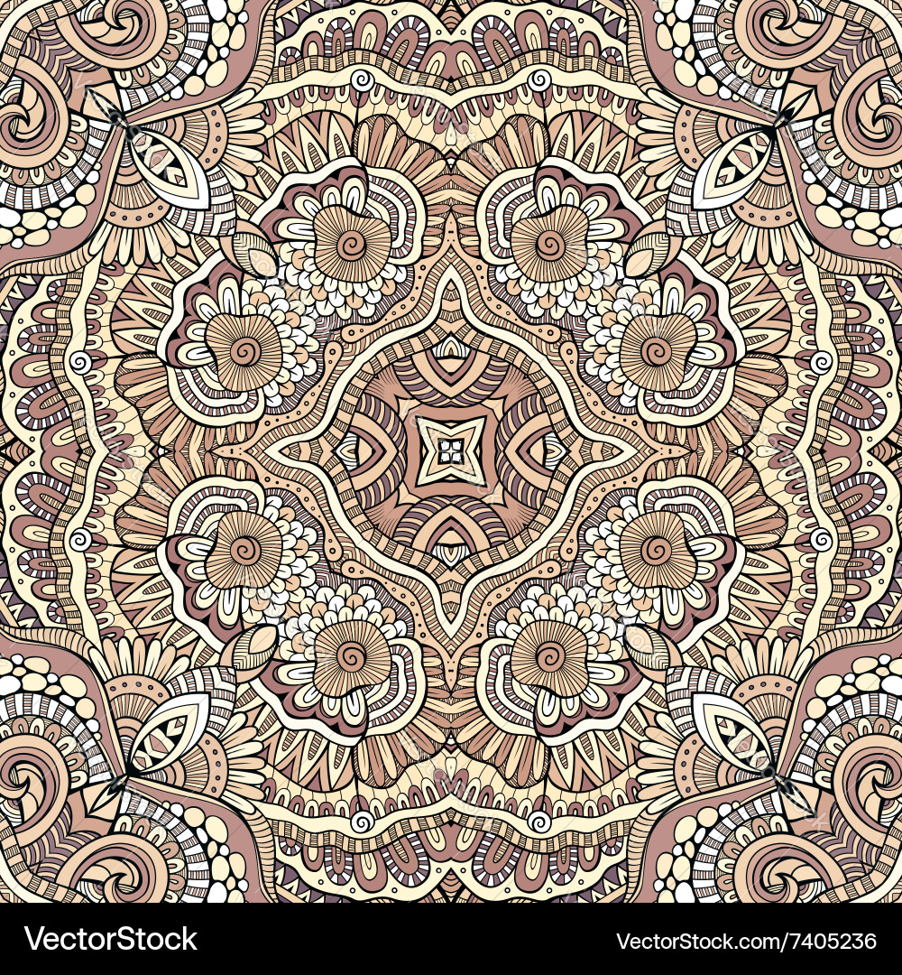 Abstract decorative ethnic hand drawn Royalty Free Vector