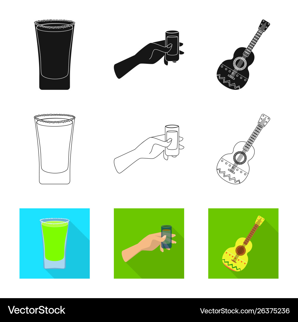 Design cafe and latin sign collection Royalty Free Vector